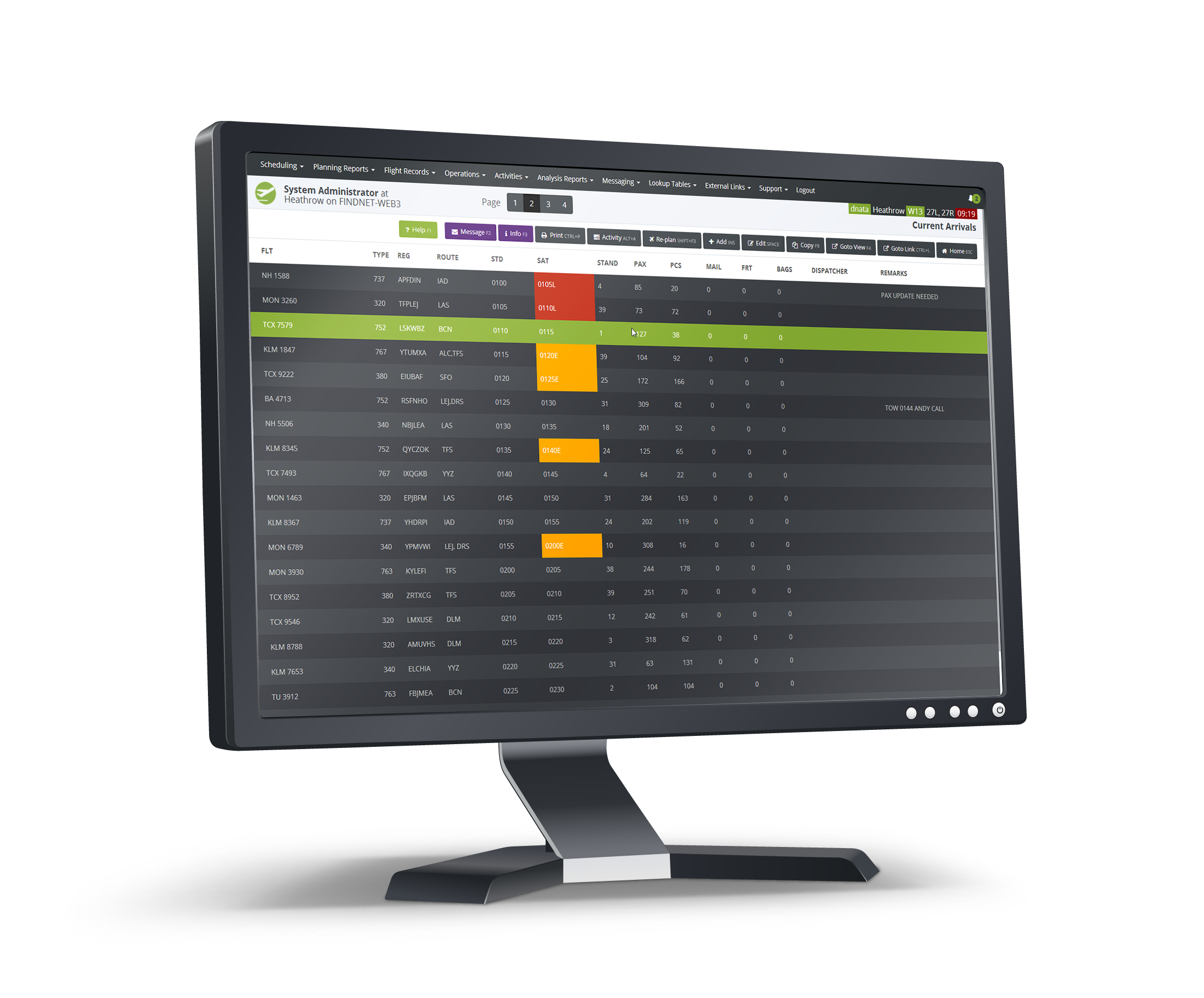 FiNDnet Operations | Ground Handlers | Damarel Systems